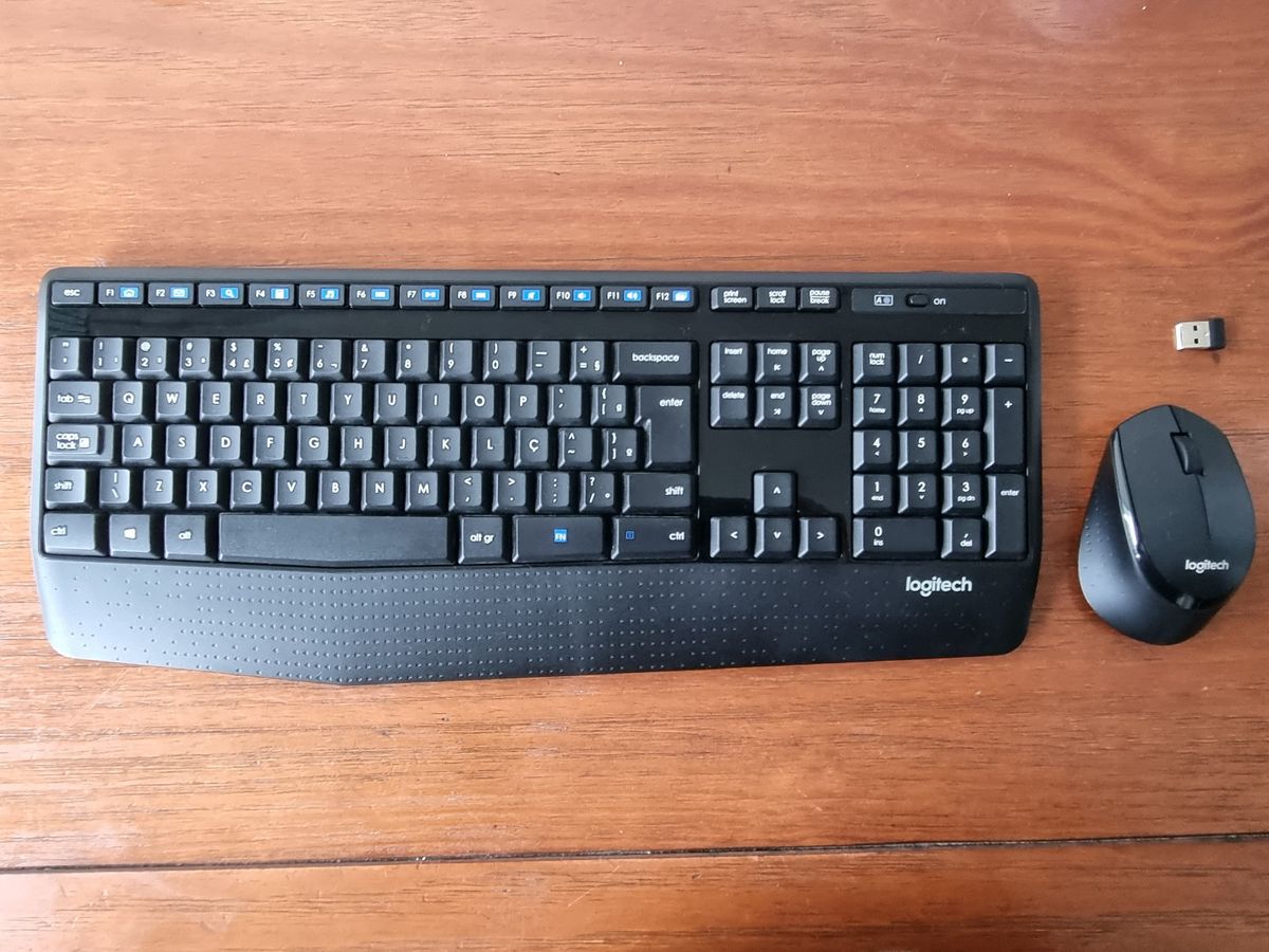 Combo Teclado e Mouse Logitech sem Fio | Teclado p/ Computador Logitech ...