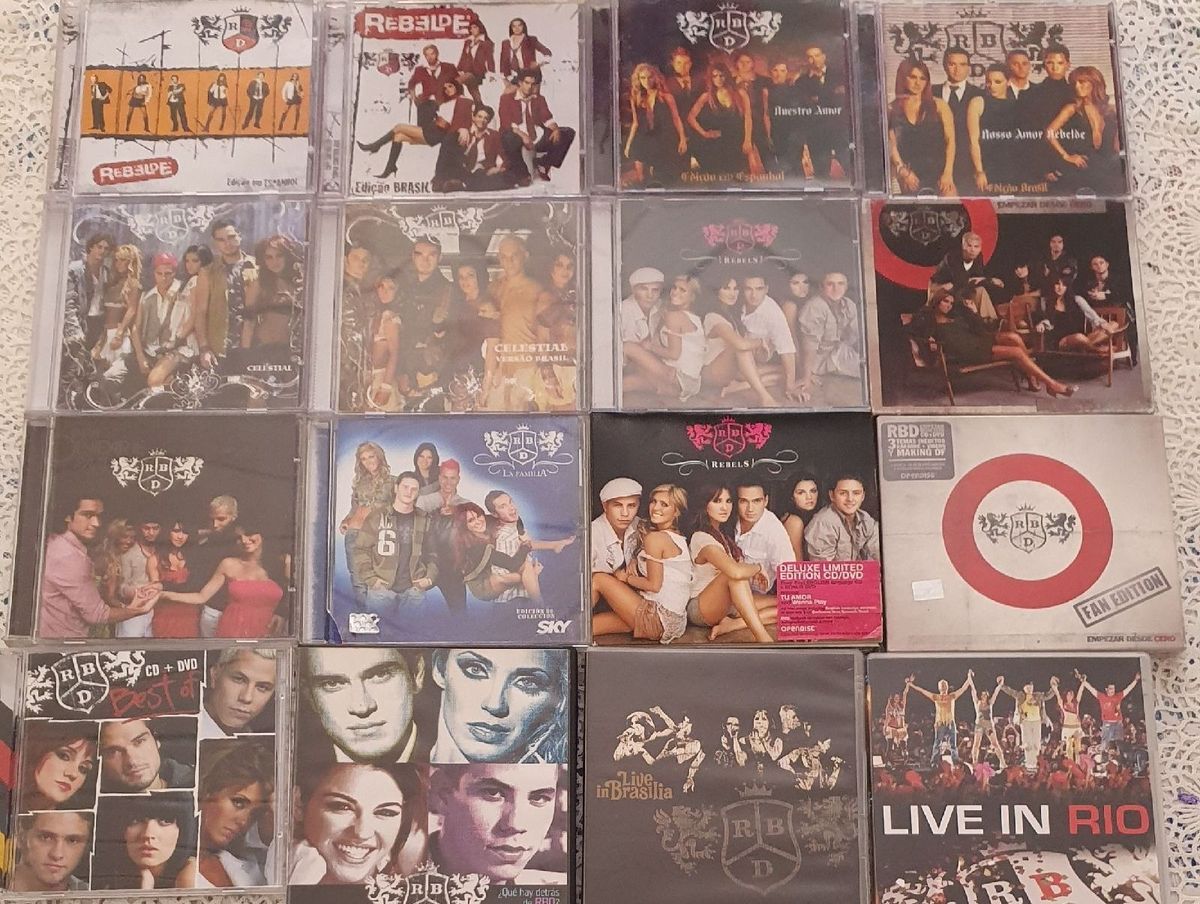 Combo Toda a Discografia Completa de Cds e Dvds Rbd Todos Originais e Tiragem da Época. | Item ...