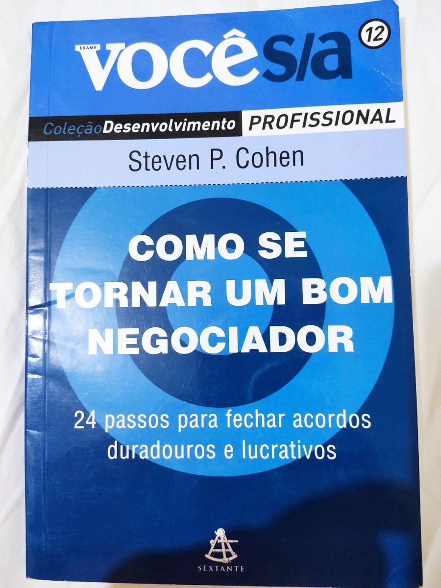 Como Se Tornar Um Bom Negociador Steven P. Cohen | Livro Sextante Usado ...