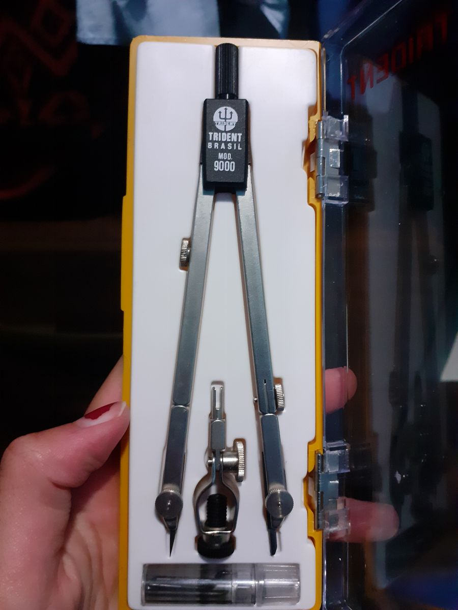 Compasso de Precisão 9000 Trident | Item de Papelaria Trident Usado ...