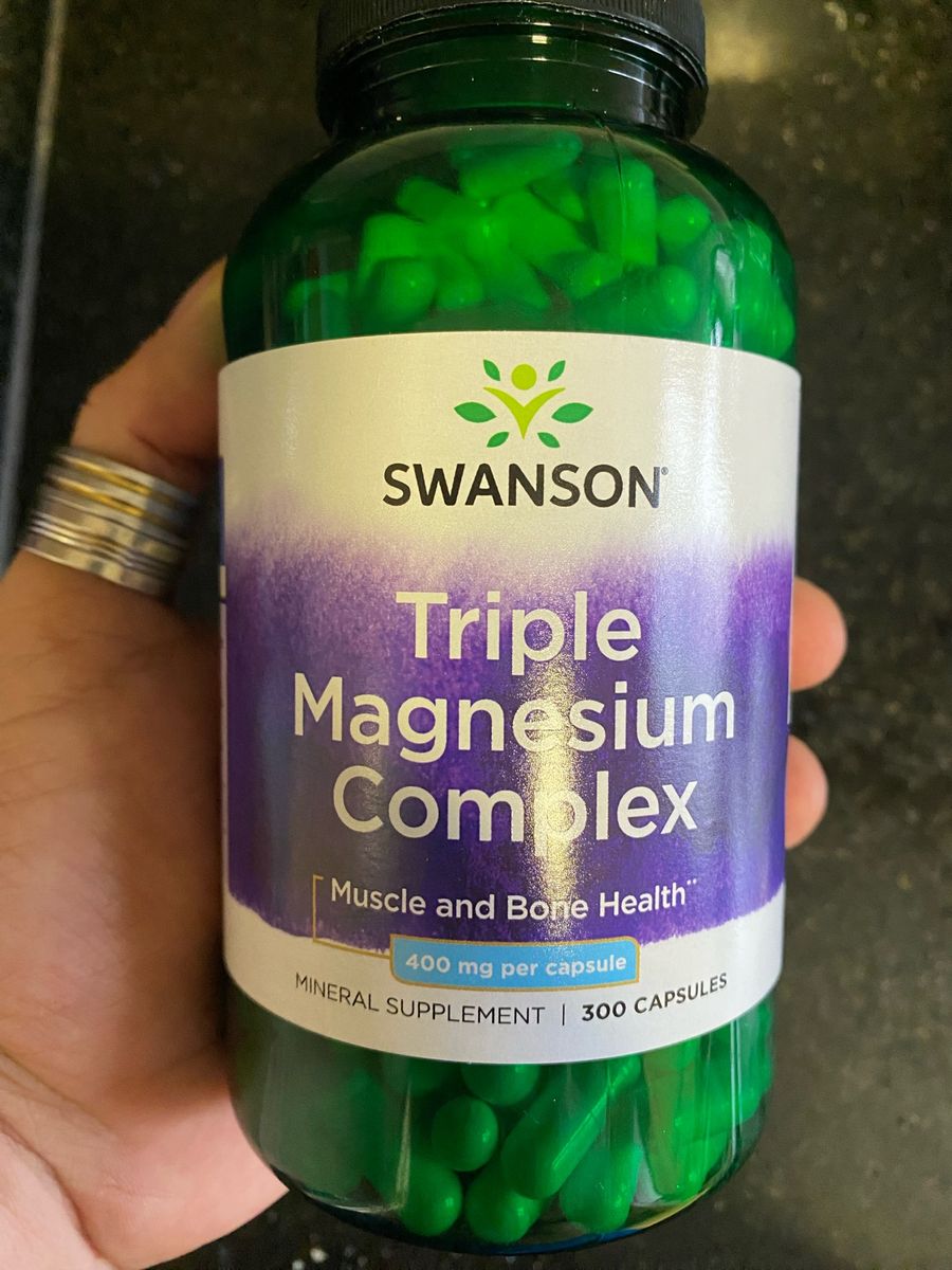 Complexo Triplo de Magnésio Swanson, Importado Dos Eua, 300 Cápsulas ...