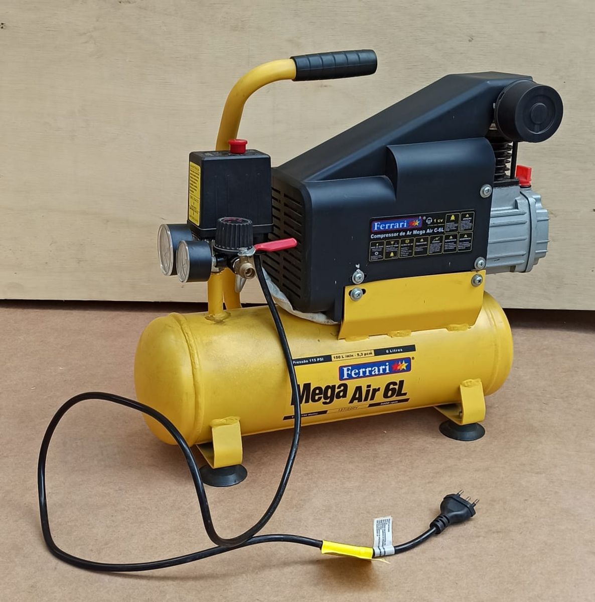 Compressor de Ar Ferrari Mega Air C-6l Novo | Item Info & Eletro ...