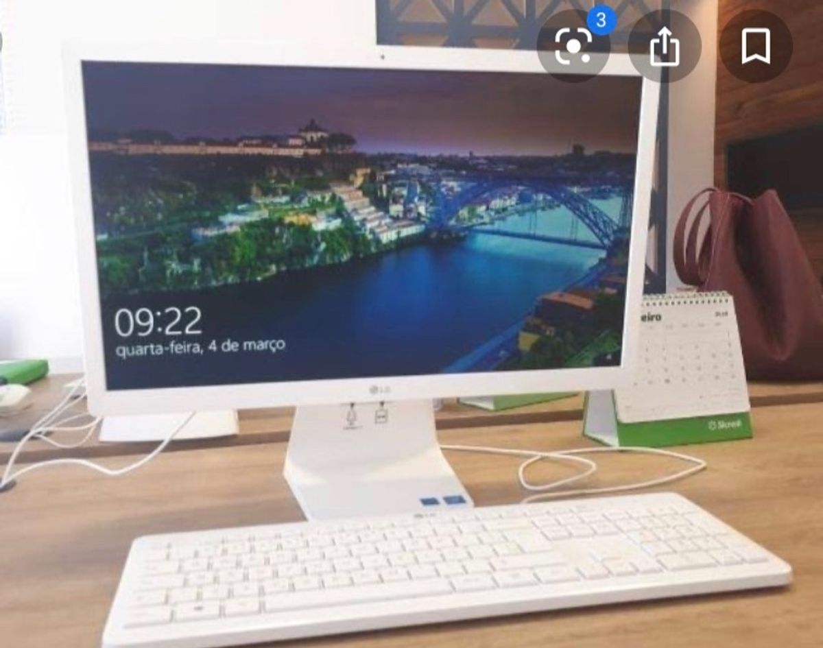 Computador Branco All In One Lg | Computador Desktop Lg Usado 43416508 ...