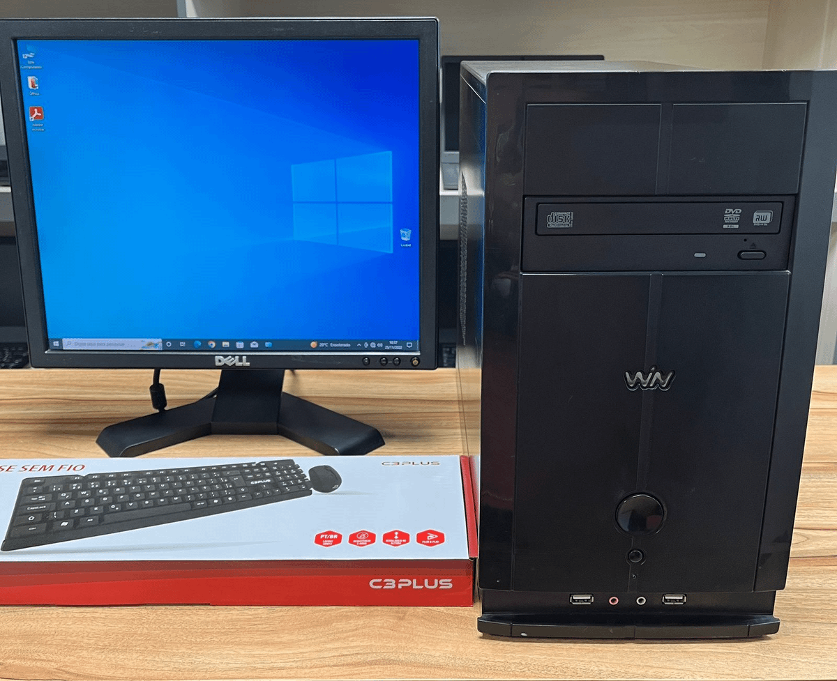 Computador + Monitor Monitor Dell 17 Polegadas | Computador Desktop ...