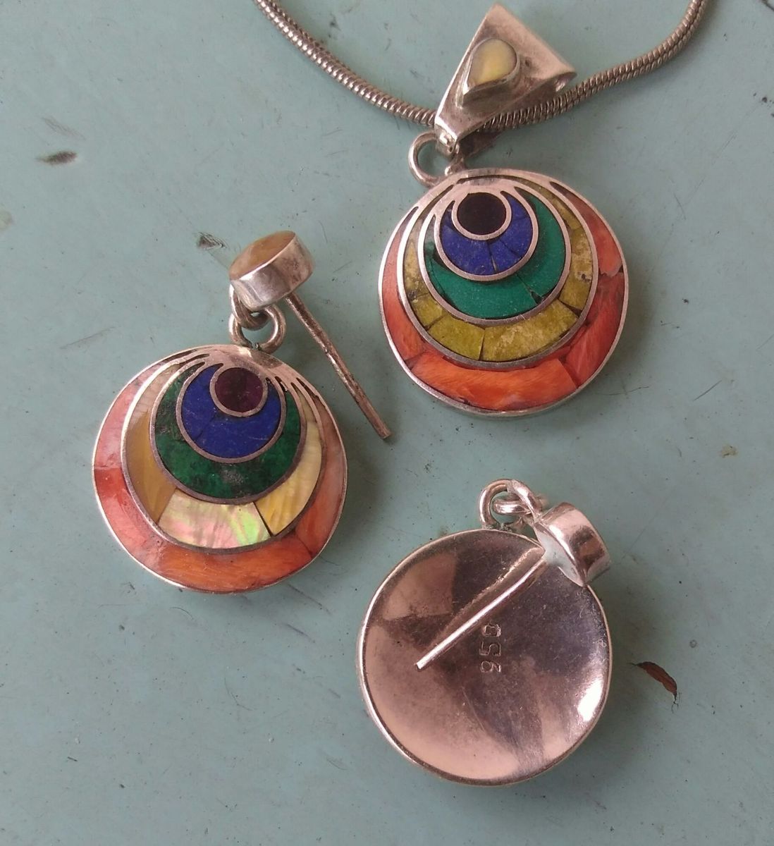 Conjuntinho em Prata Peruana 925 | Bijuteria Feminina Usado 25105763 ...