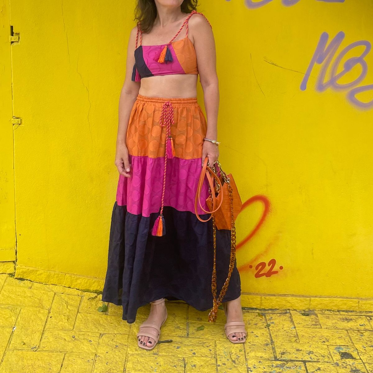 Conjuntinho Saia e Top Adoro Farm | Saia Feminina Farm Usado 84834832 ...