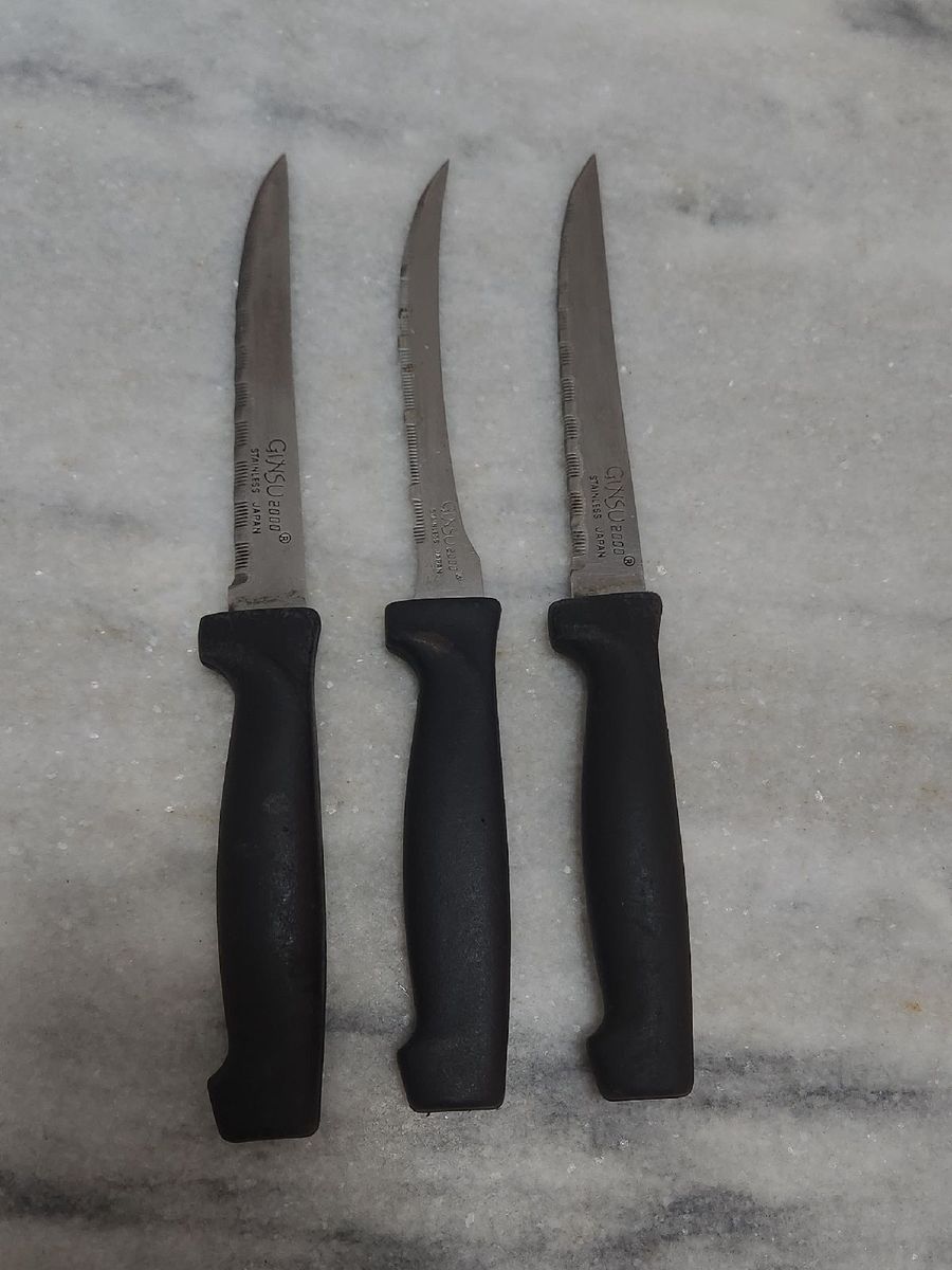 Conjunto 3 Facas Japonesas Ginsu 2000 | Móvel de Cozinha Ginsu Usado ...
