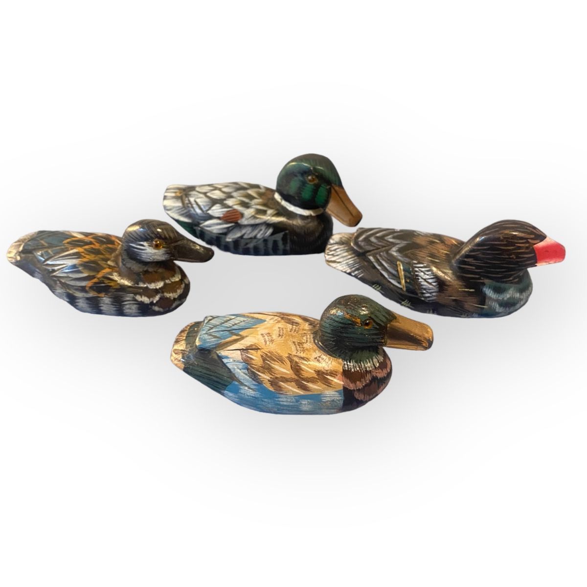 Conjunto 4 Patos de Madeira - Decoração | Item de Decoração Usado ...