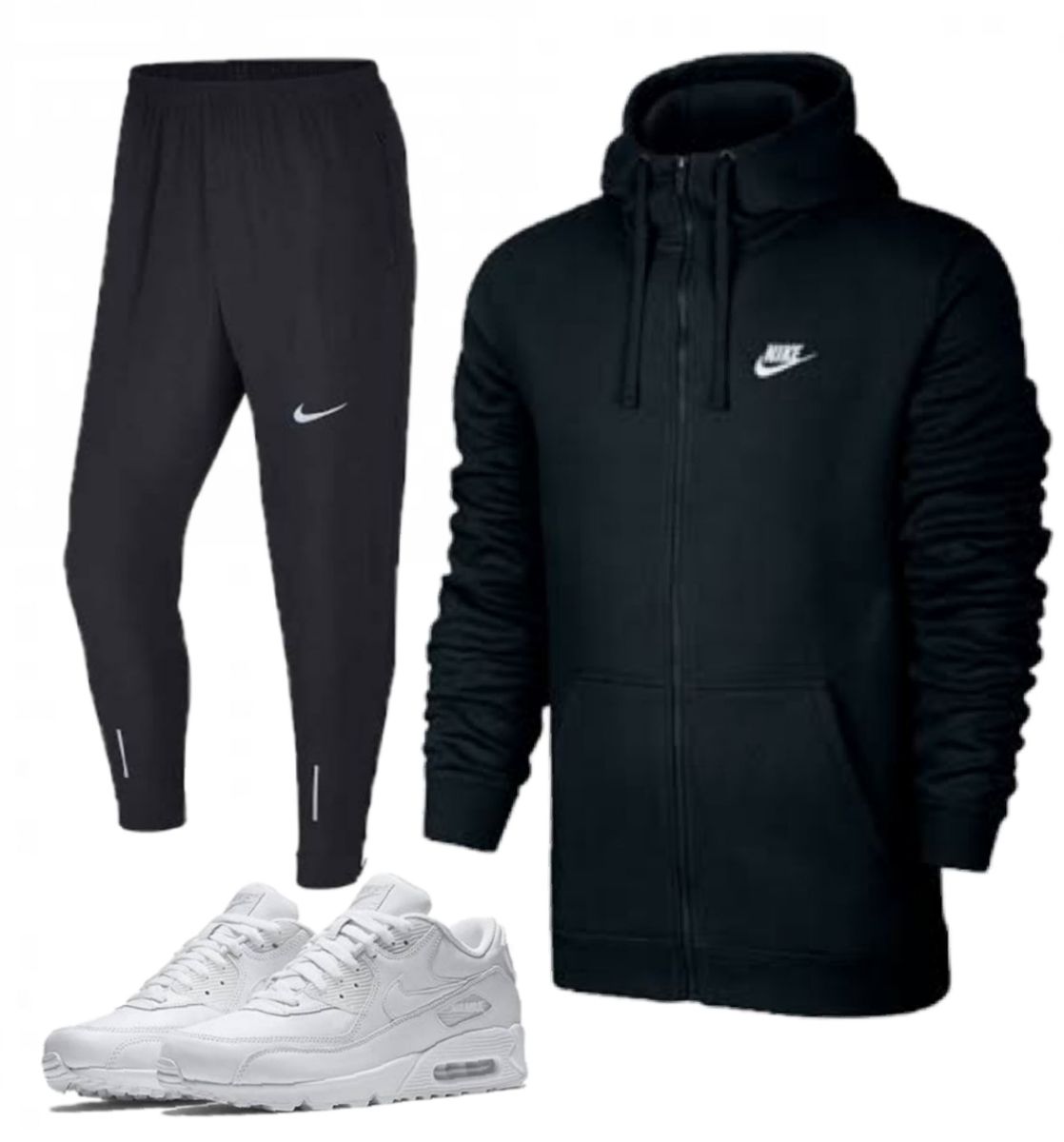 Conjunto Agasalho Nike Refletivo Dry-fit + Air Max 90 Incluso | Casaco ...