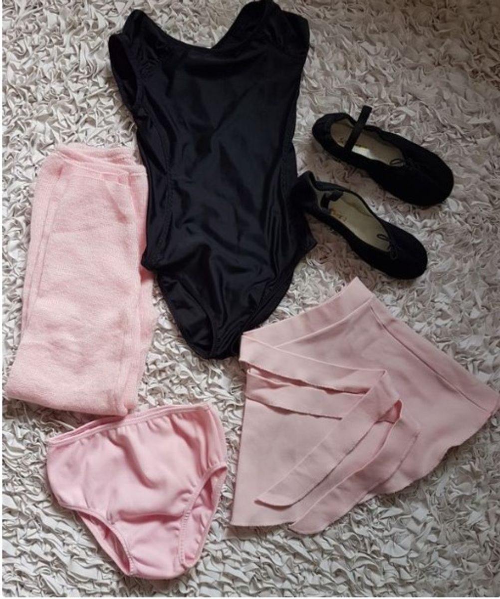 Conjunto Balé/ginastica Artística (sapatilha, Colant, Meia Calça Lã ...