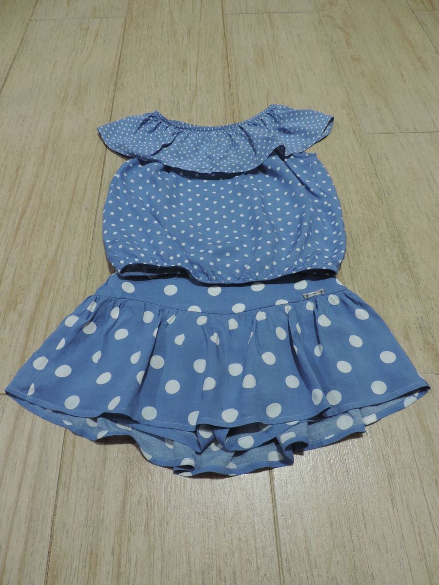 Conjunto Bata e Short Saia | Roupa Infantil para Menina Camú Camú Usado 24341272 | enjoei