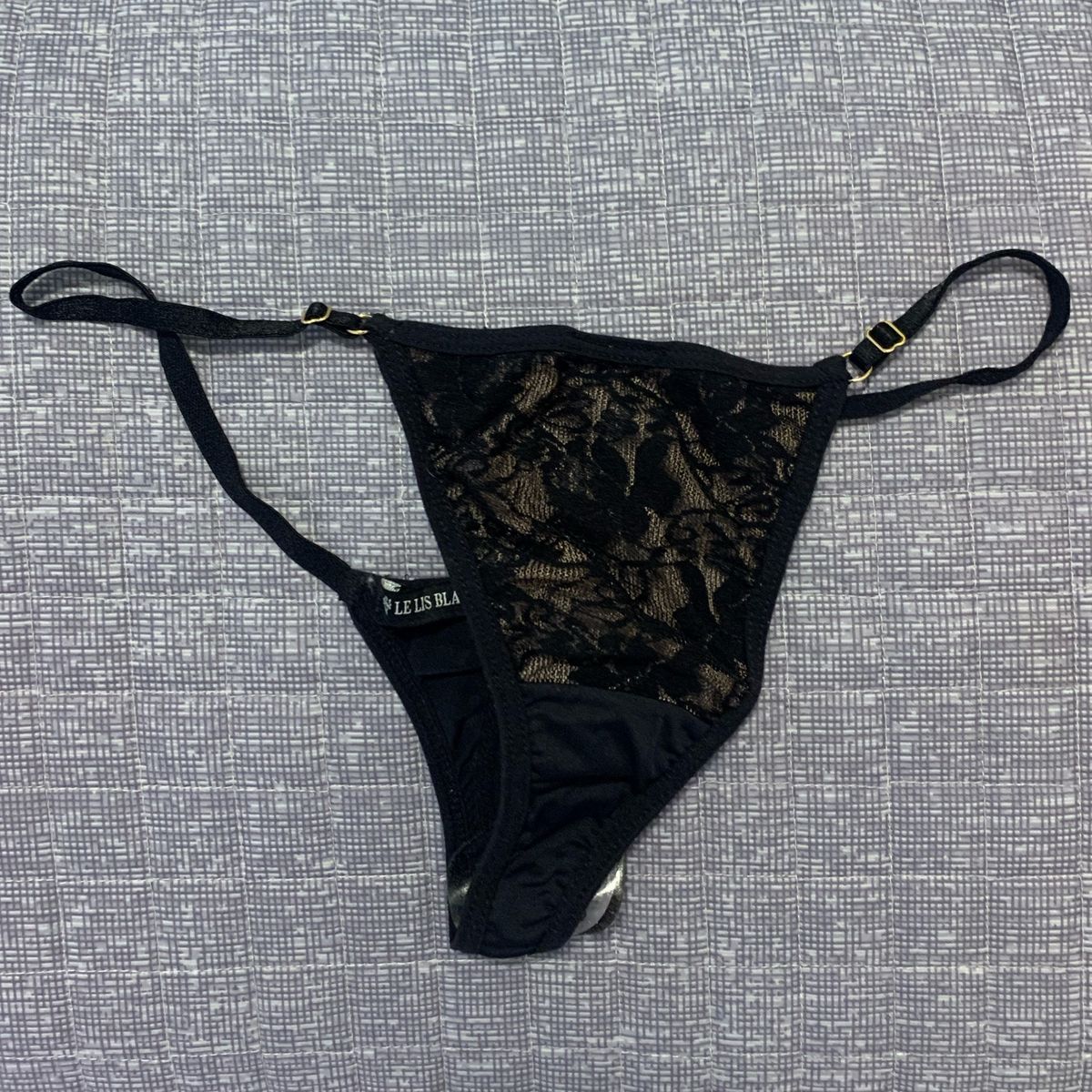 Conjunto Calcinha e Top de Renda Preto G Le Lis Blanc | Lingerie ...