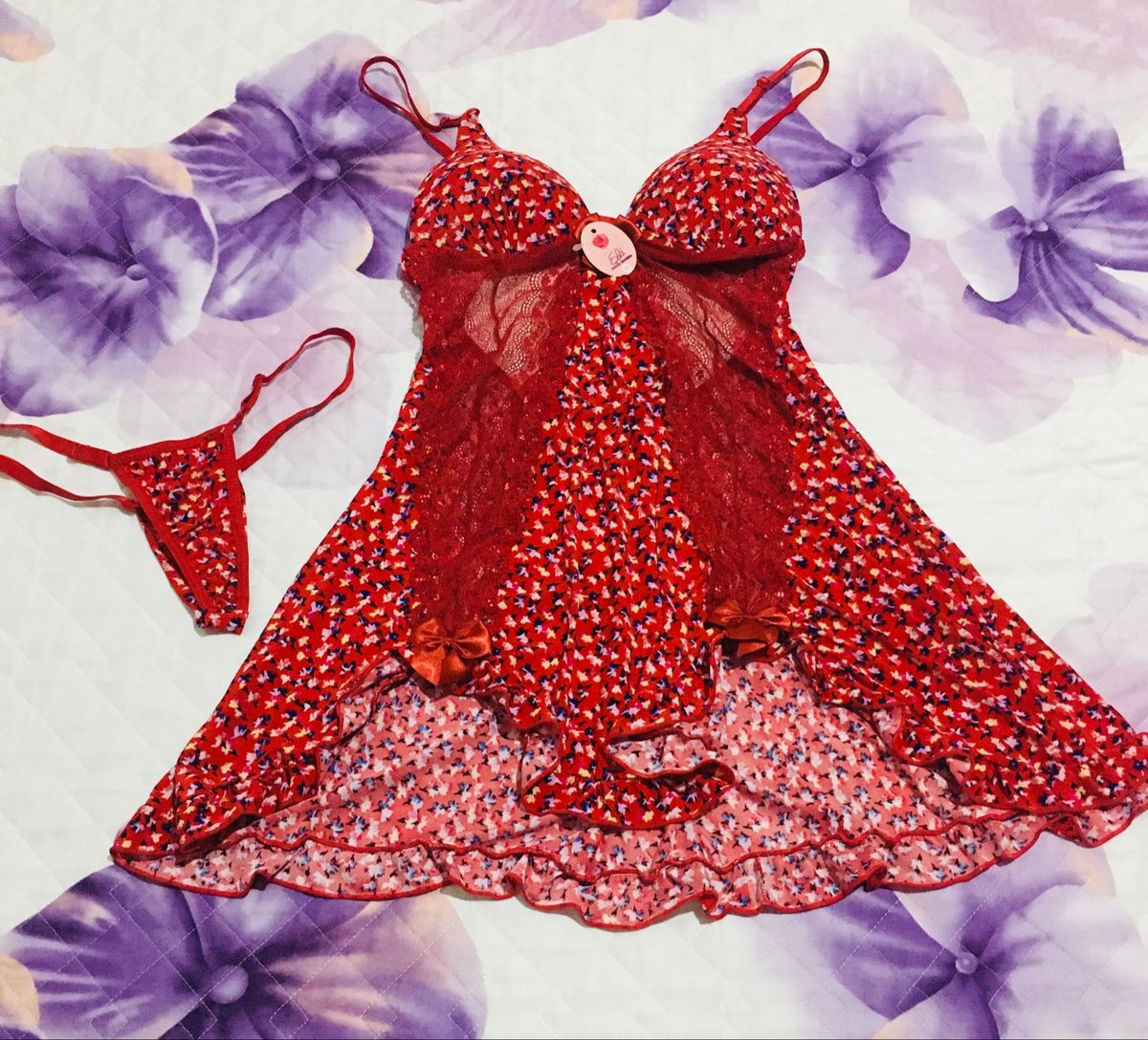 Conjunto Camisola e Calcinha | Lingerie Feminina Eli Moda Intima Nunca Usado 50763628 | enjoei