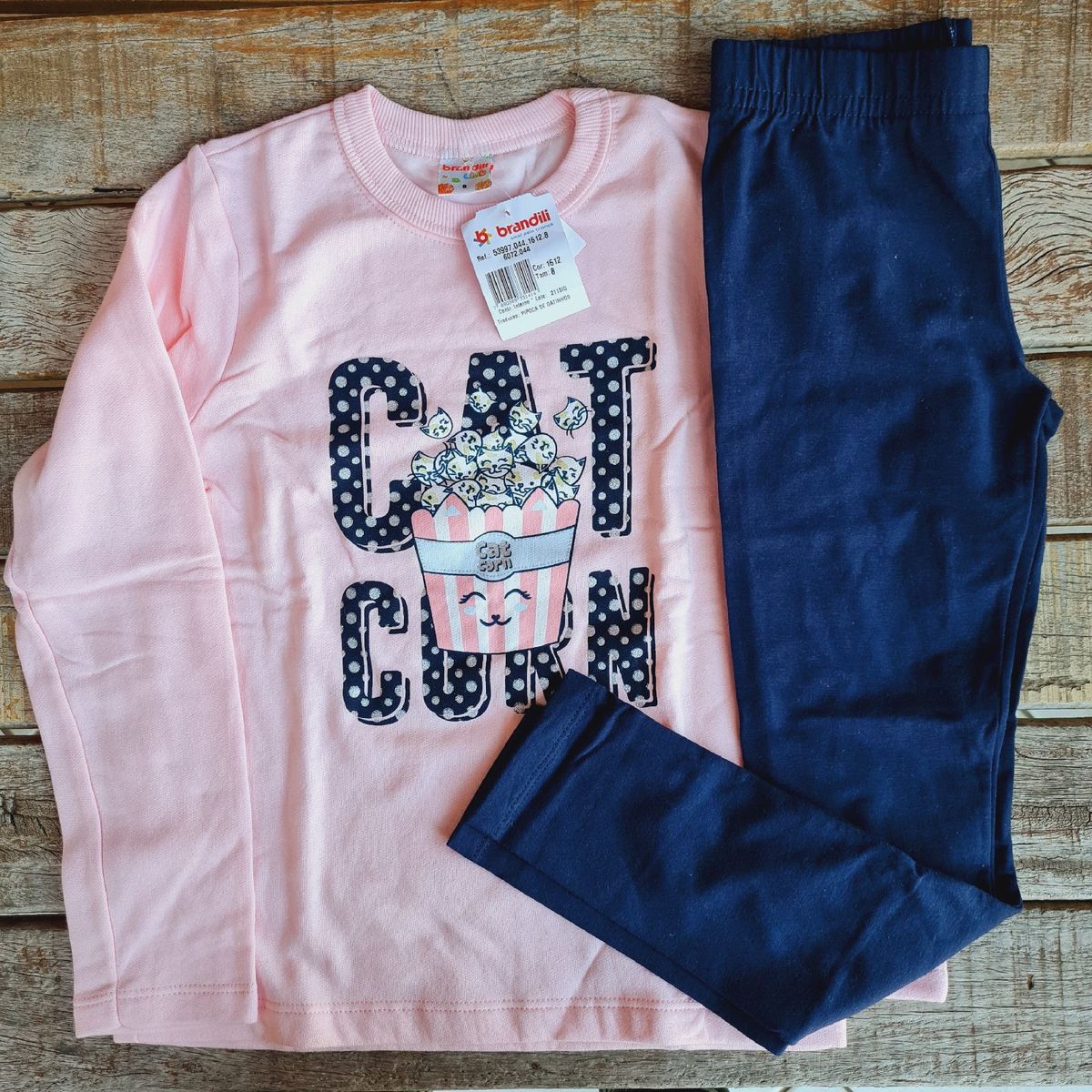 Conjunto Cat Corn 8 | Roupa Infantil para Menina Brandili Nunca Usado ...