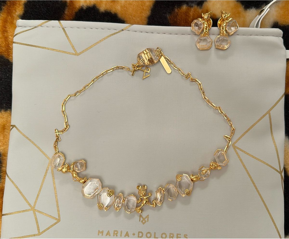 Conjunto Colar e Brincos Disney Maria Dolores | Jóia Feminina Maria ...