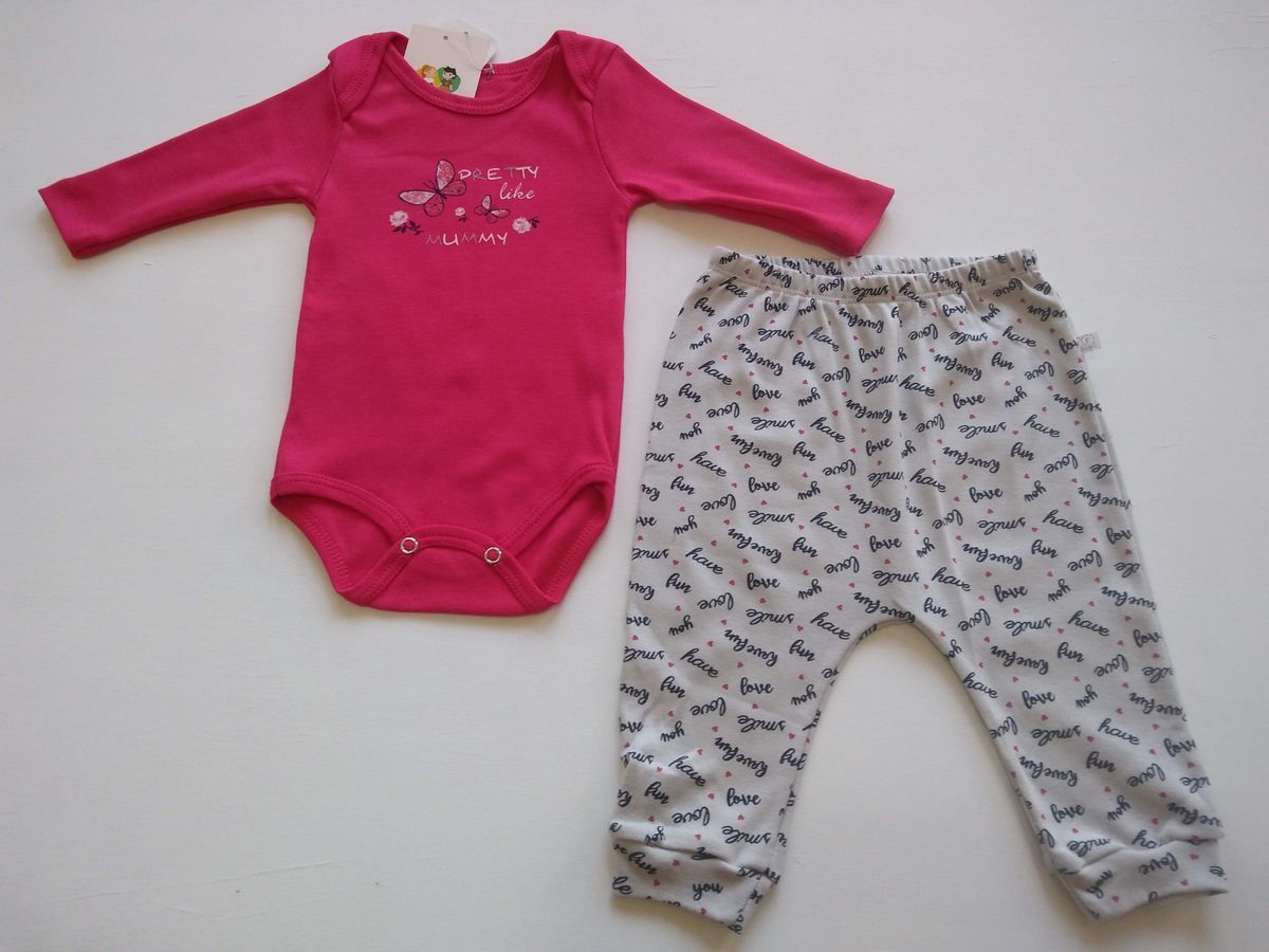 Conjunto com Body e Calça 100% Algodão | Roupa Infantil para Bebê Have ...