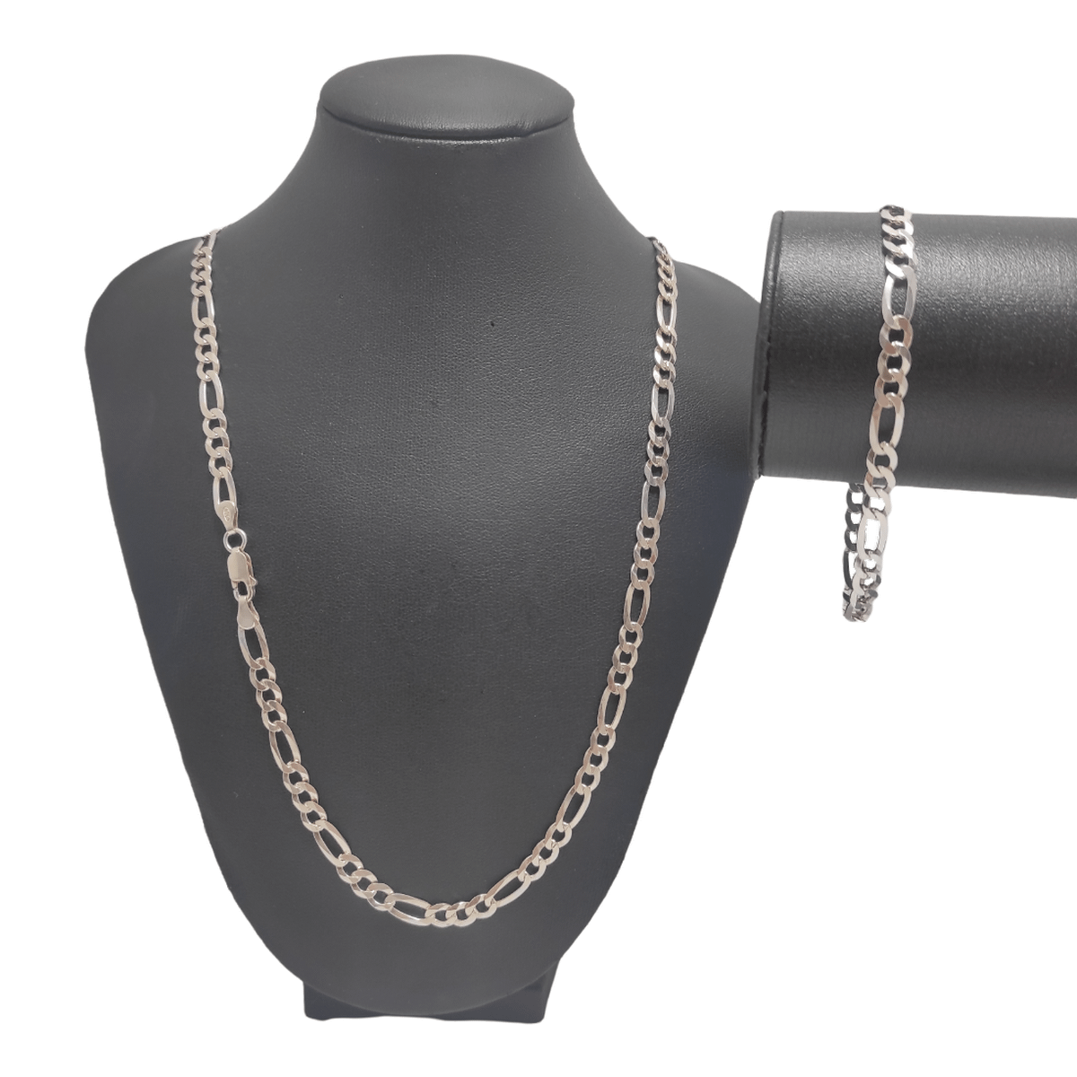 Conjunto Corrente e Pulseira 5mm 3 em 1 de Prata 925 Grumet Maciça ... Conjunto Corrente e Pulseira 5mm 3 em 1 de Prata 925 Grumet Maciça ...
