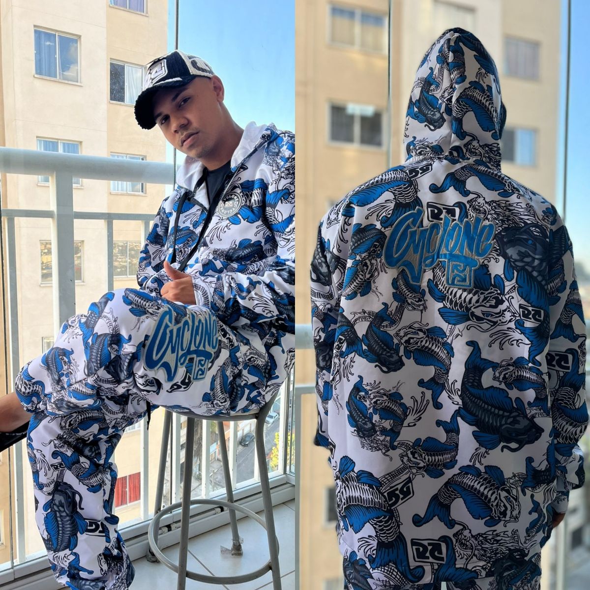 Conjunto Cyclone Microfibra Calca e Jaqueta | Casaco Masculino Cyclone ...