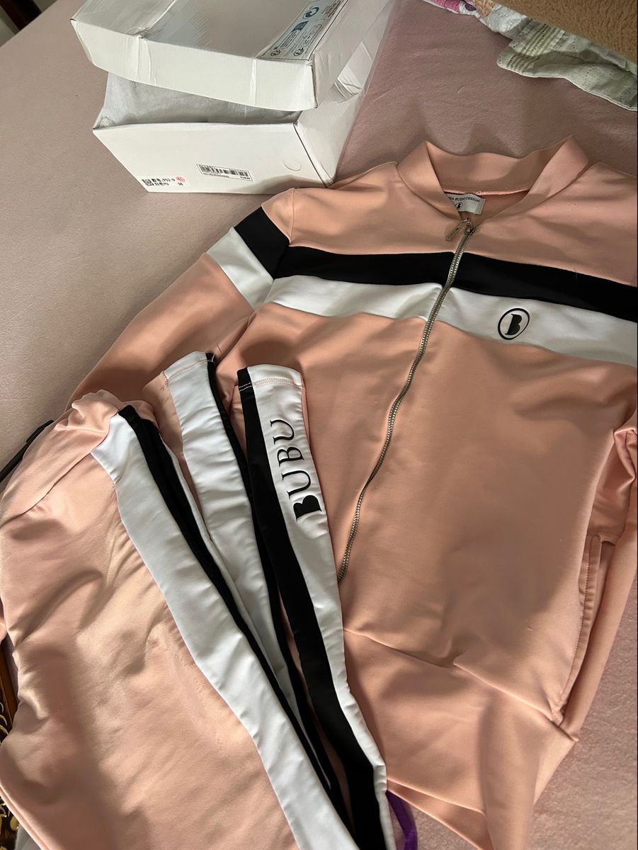 Conjunto da Bubu Na Cor Rose | Casaco Feminino Bubu Nunca Usado ...