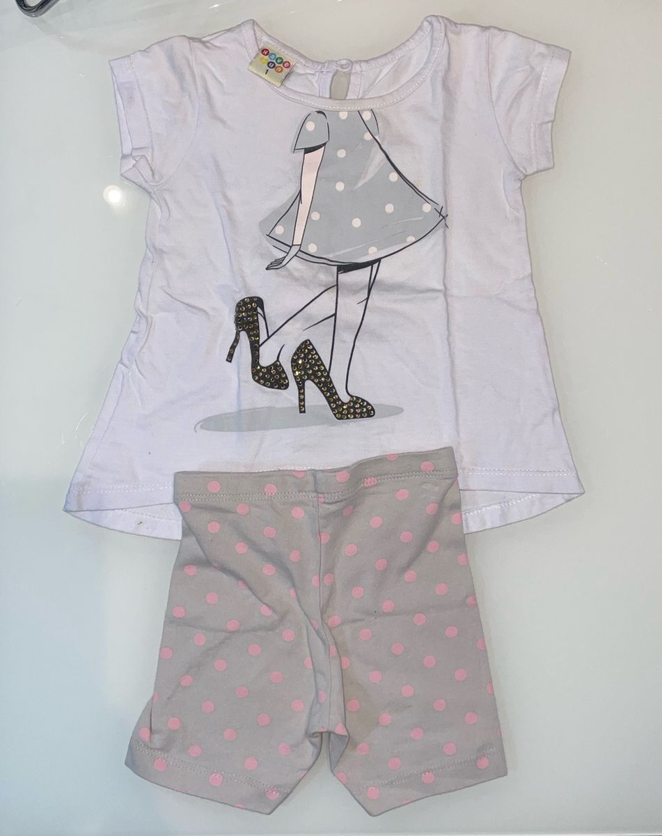 Conjunto de Algodão Tamanho 1 Ano | Roupa Infantil para Bebê Have Fun ...