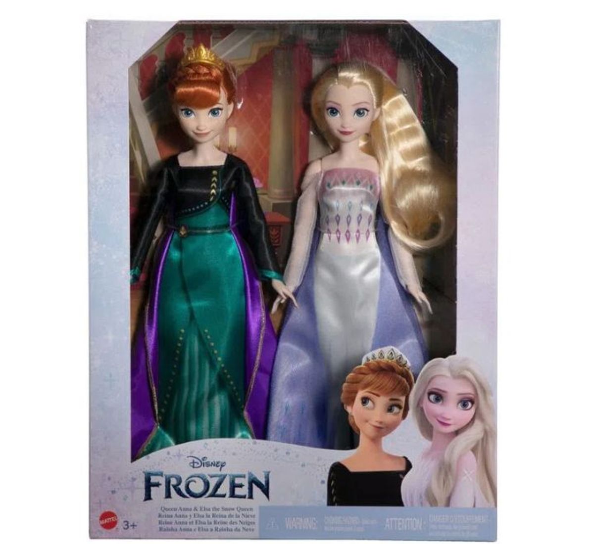 Conjunto de Bonecas Articuladas - Disney Frozen - Anna e Elsa ...