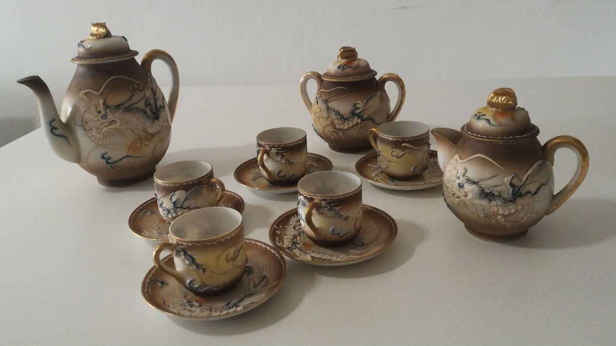 Conjunto de Chá Japones. | Móvel de Antiquário Usado 19355402 | enjoei