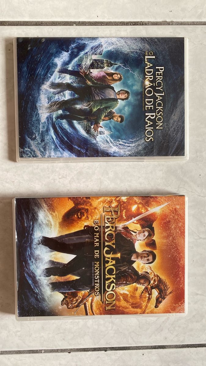 Conjunto de Dvds Dos Filmes Percy Jackson e O Ladrão de Raios e Percy ...