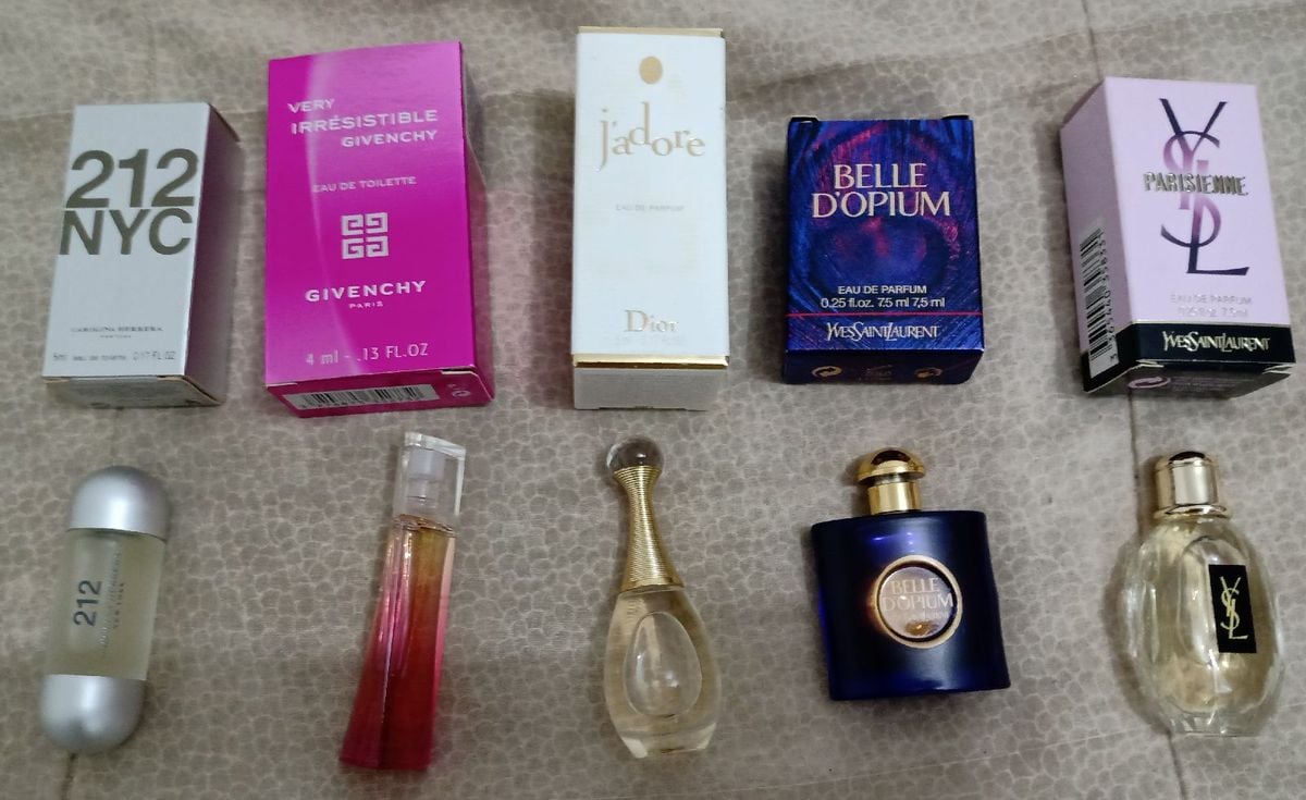 Conjunto de Miniaturas de Perfumes Importados Originais | Perfume ...