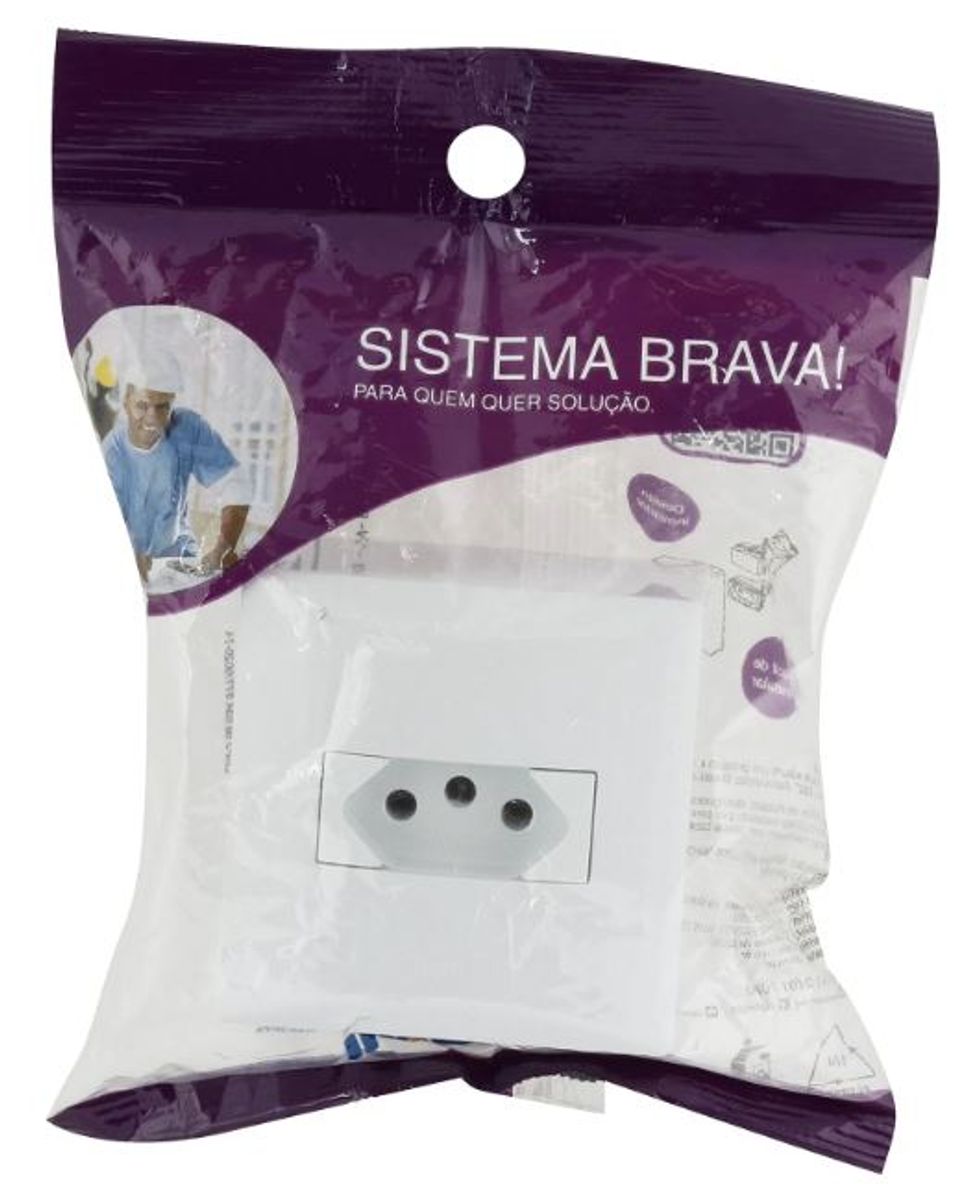 Conjunto de Tomada 10a Sistema Brava Iriel Pack C/ 2 Conjuntos | Móvel ...