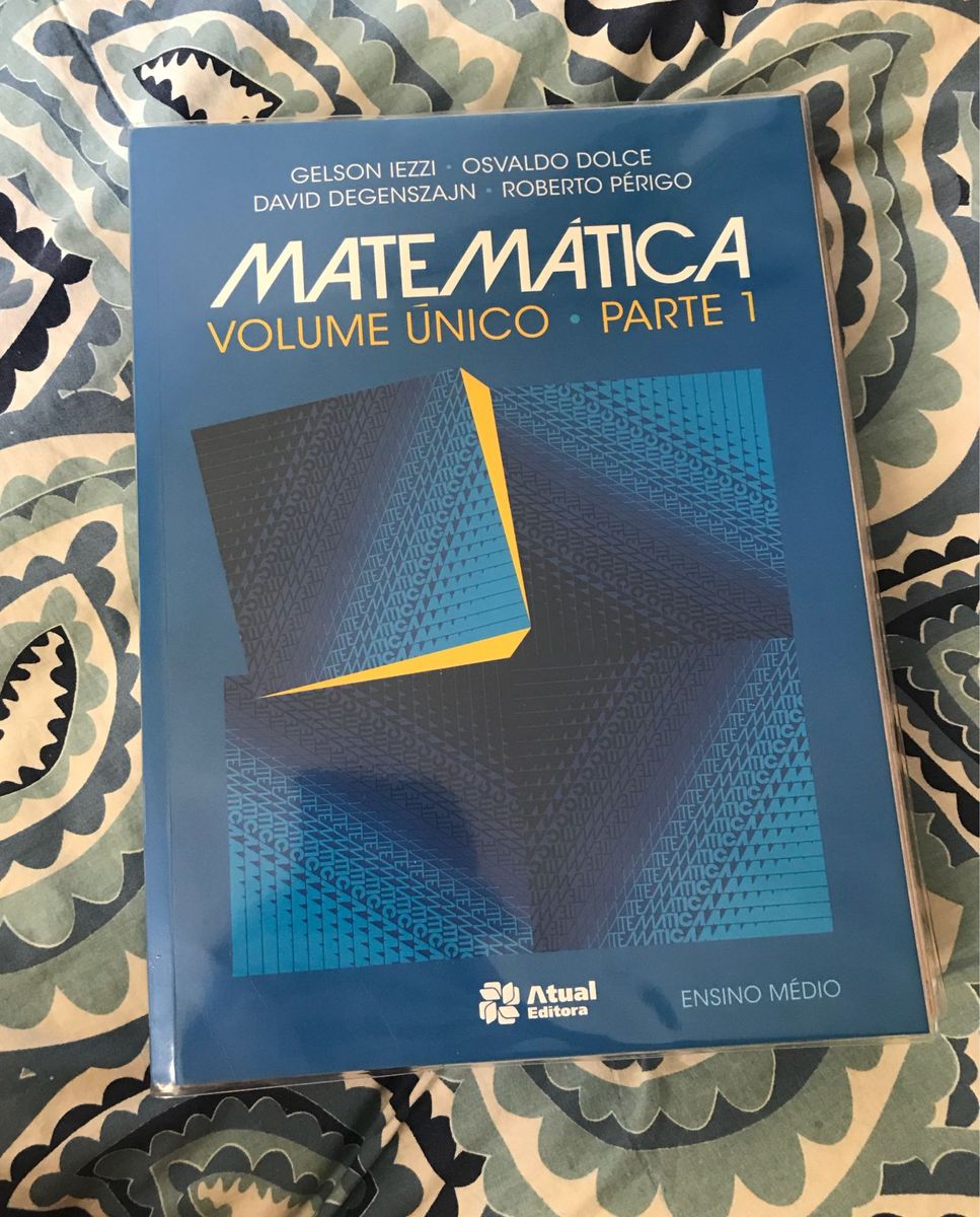 Conjunto de Três Livros de Matemática | Livro Atual Editora Nunca Usado ...