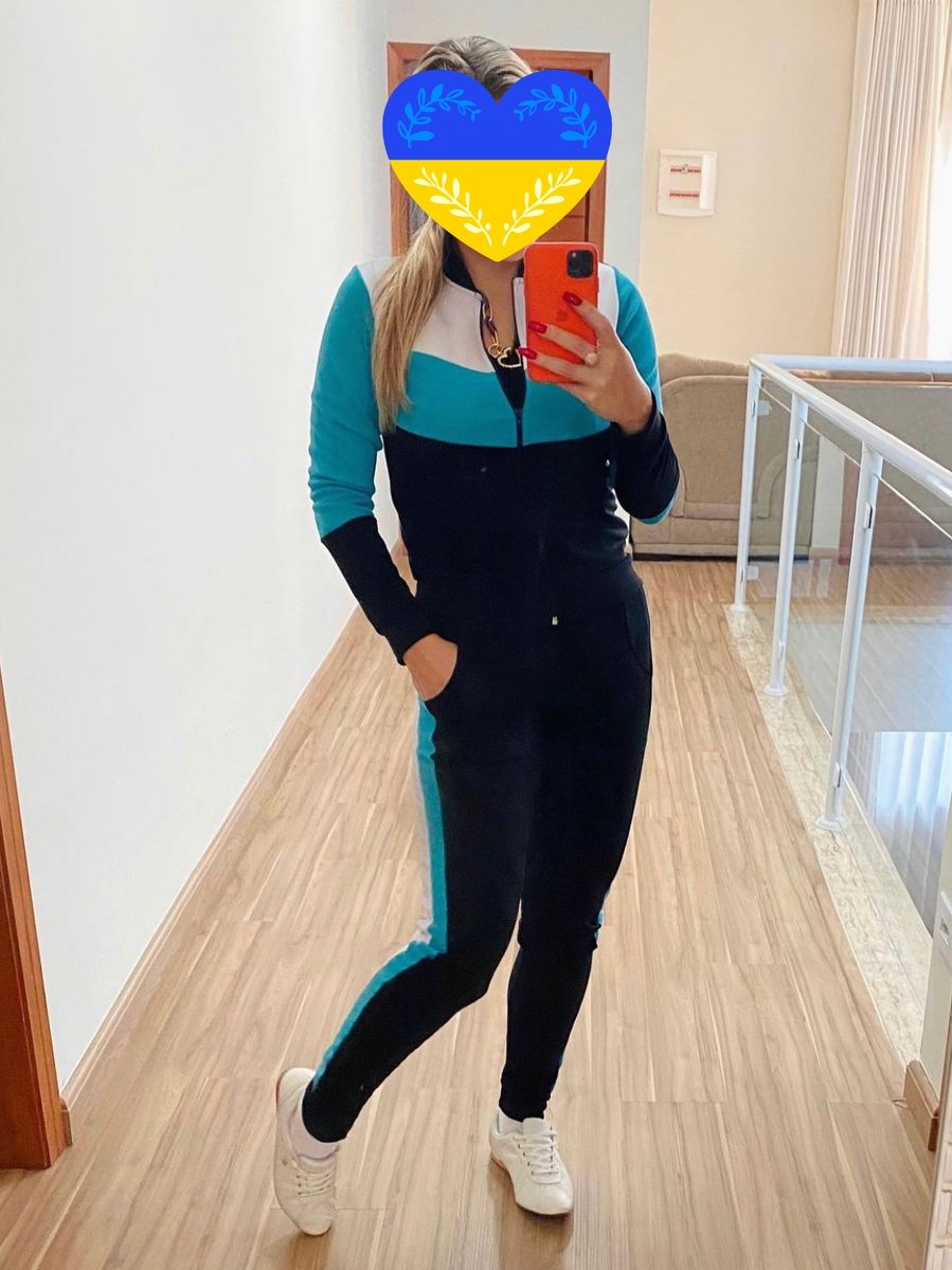 Conjunto em Crepe de Calça e Jaquetinha, Azul, Branco e Preto | Terno ... Conjunto em Crepe de Calça e Jaquetinha, Azul, Branco e Preto | Terno ...