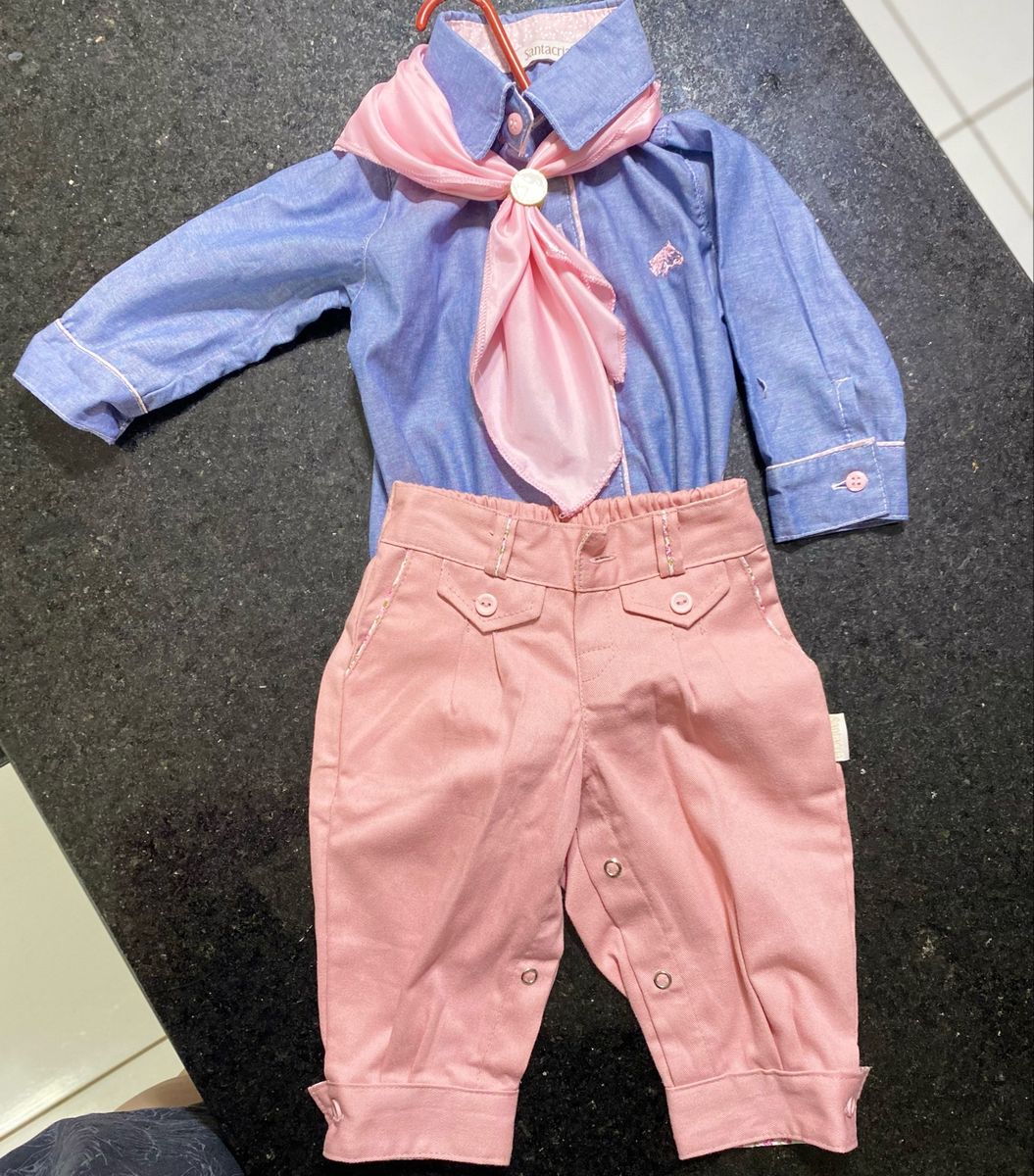 Conjunto Gaúcho Menina | Pilcha Baby | Bombacha | Roupa Infantil para ...
