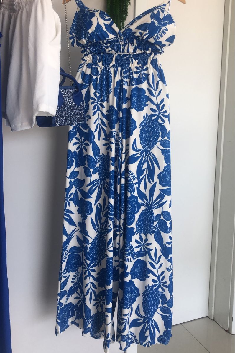 Conjunto Inspiração Farm Cropped e Pantalona Azul | Calça Feminina Farm ...