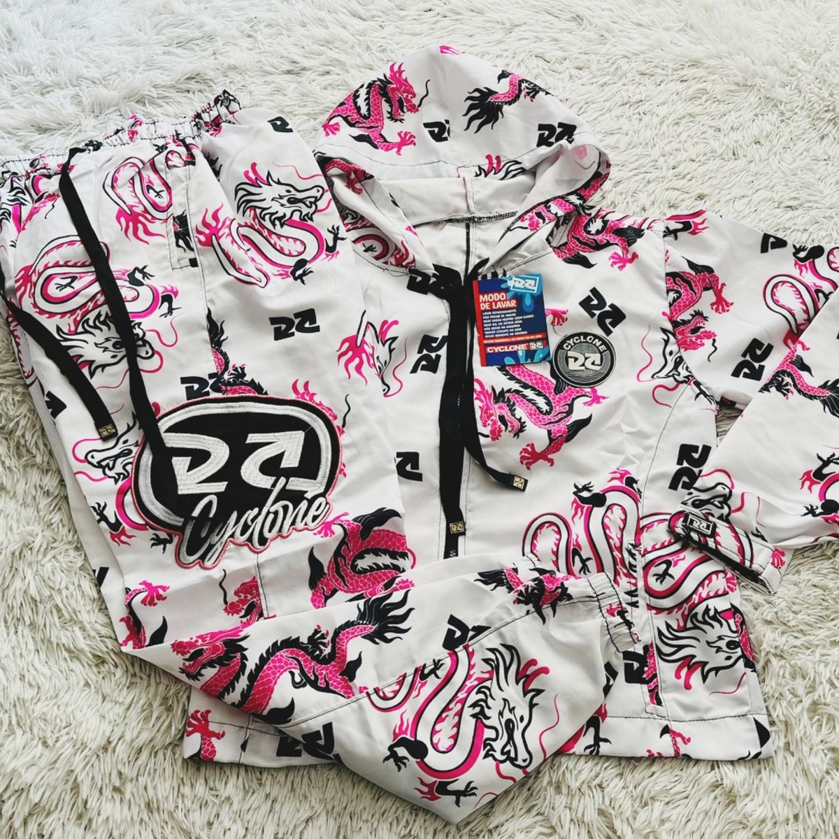 Conjunto Jaqueta da Cyclone Microfibra Dragão e Calça Pop | Blusa ...