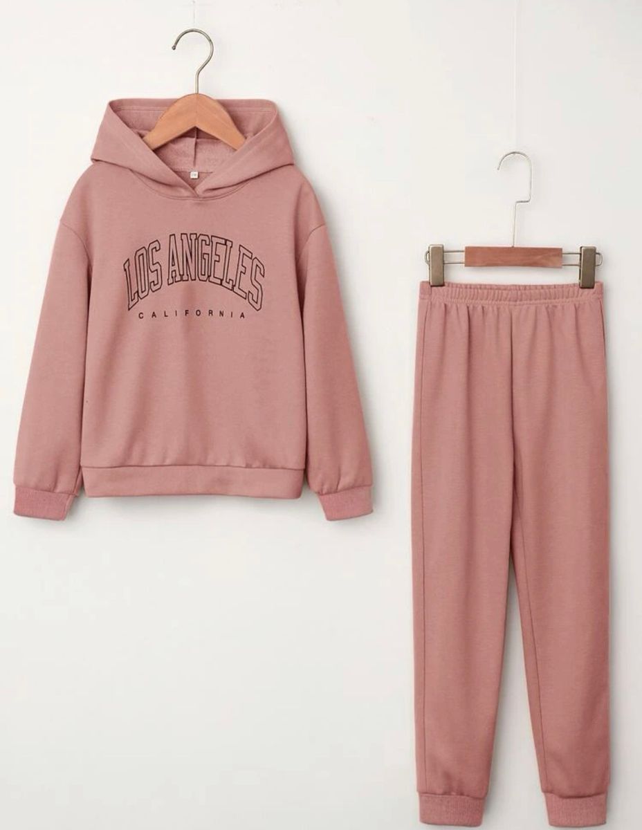 Conjunto Moletom Agasalho, Feminino Infantil, Marca Shein | Roupa ...