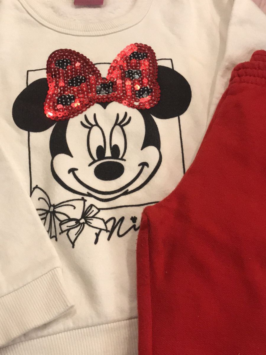 Conjunto Moleton Disney | Roupa Infantil para Menina Disney Usado ...