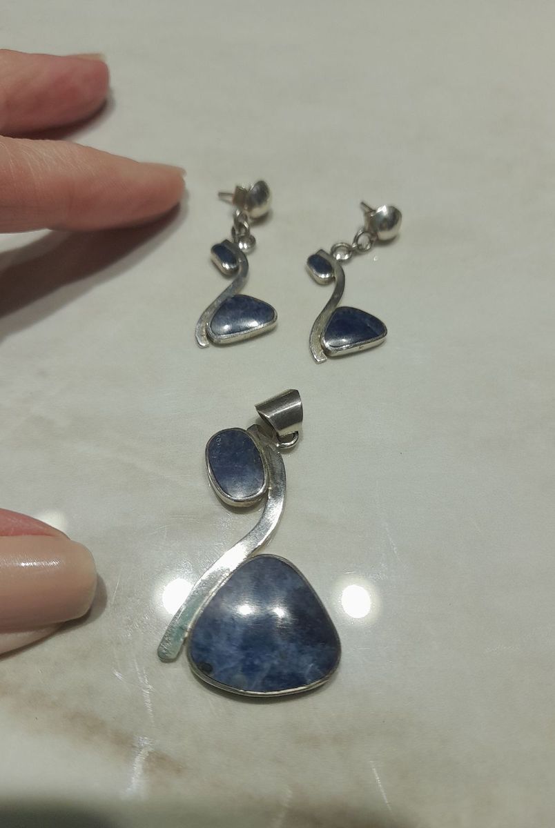 Conjunto Peruano de Sodalita Prara 950 | Jóia Feminina Sevilla Nunca ...