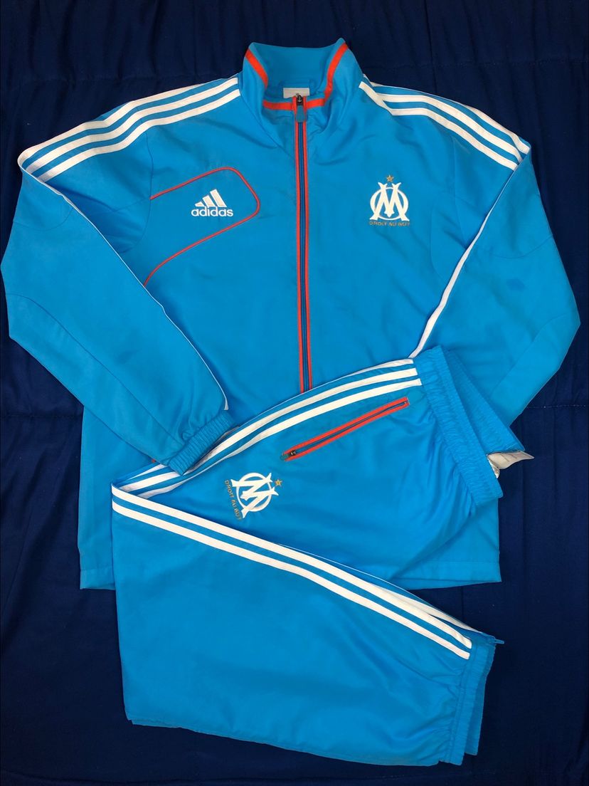 Conjunto/tracksuit Adidas Olympique de Marseille | Roupa Esportiva Masculino Adidas Usado ...