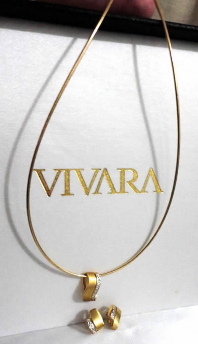 Conjunto Vivara - Ouro 18k e Diamantes - com Certificado da Marca ...