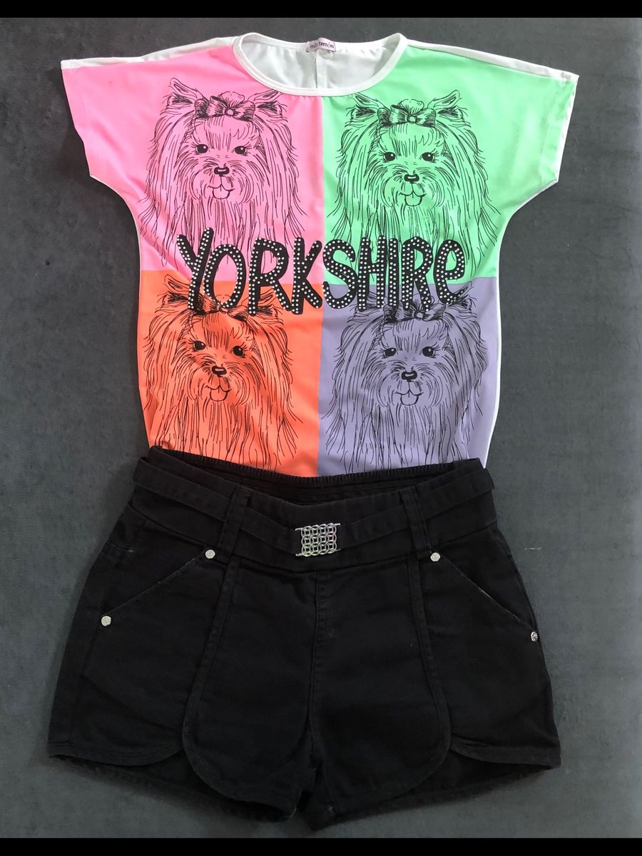 Conjunto Yorkshire Miss Trm | Roupa Infantil para Menina Miss Trm Usado ...