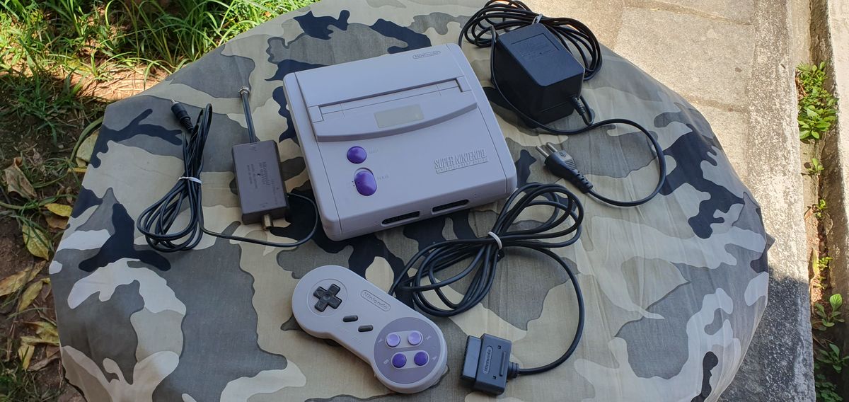 Console Super Nintendo Baby Gradiente Completo Anos 90 | Console de ...