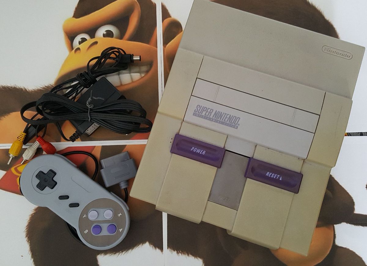 Console Super Nintendo Completo Super Ness | Console de Videogame ...