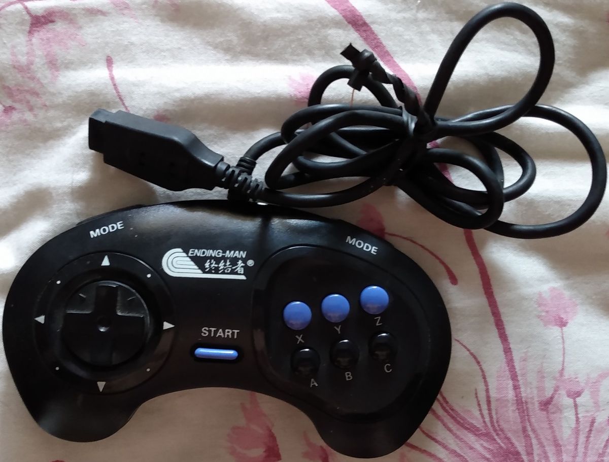 Controle 6 Botões Mega Drive Ending Man | Acessório p/ Videogame Ending ...