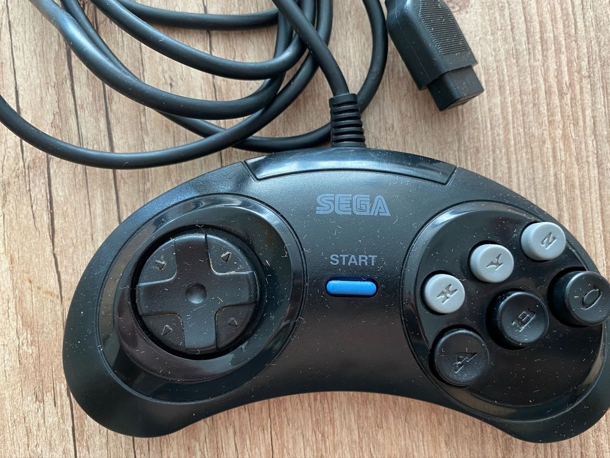 Controle 6 Botões Mega Drive | Acessório p/ Videogame Sega Usado ...