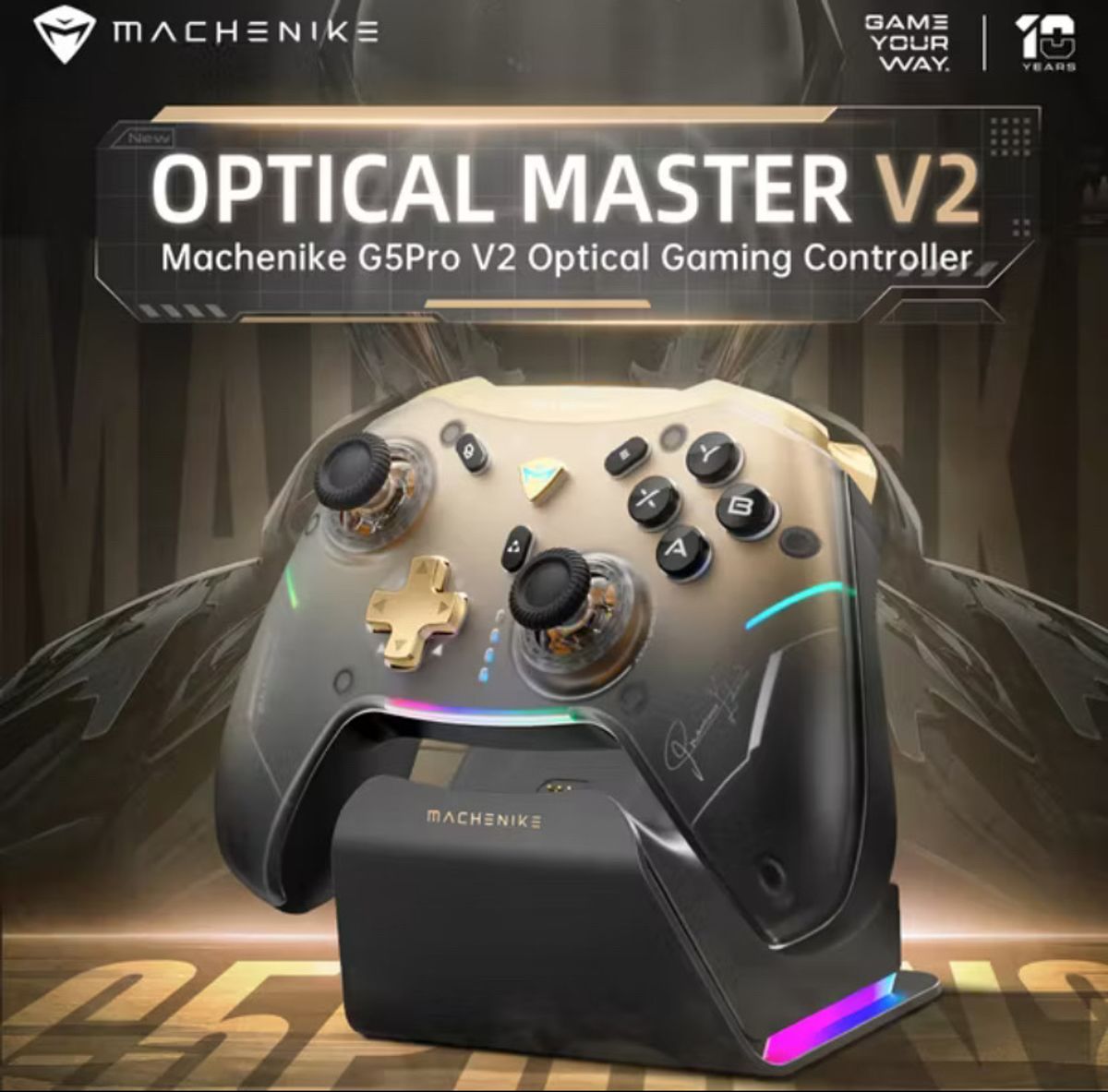 Controle Machenike G5 Pro V2 1000hz Wireless para Ns/pc/ios/android com ...