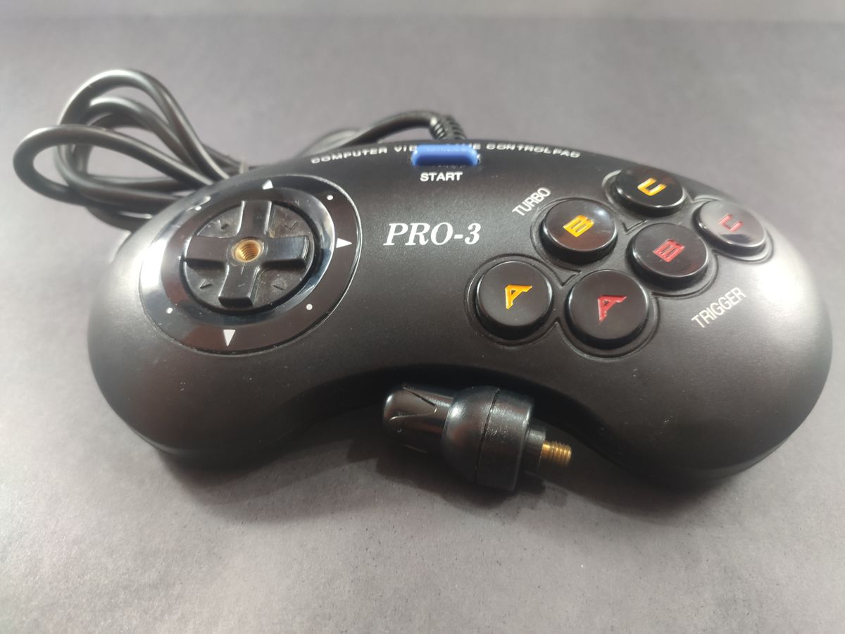 Controle Mega Drive Pro-3 + 3 Meses Garantia | Acessório p/ Videogame ...