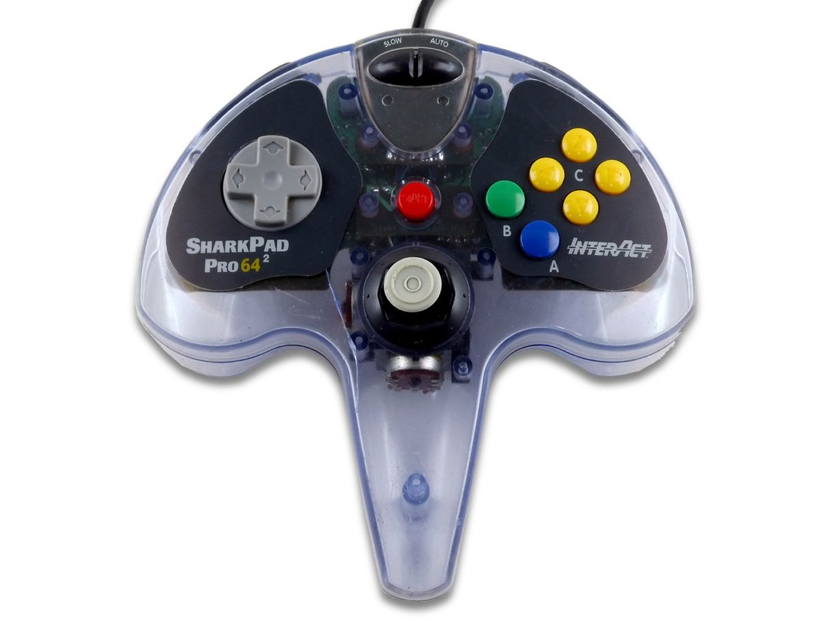 Controle Nintendo 64 Shark Pad Pro 64 2 Interact + Turbo | Acessório p ...