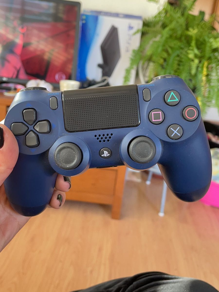 Controle Ps4 Azul Marinho Original | Acessório p/ Videogame Sony Usado ...