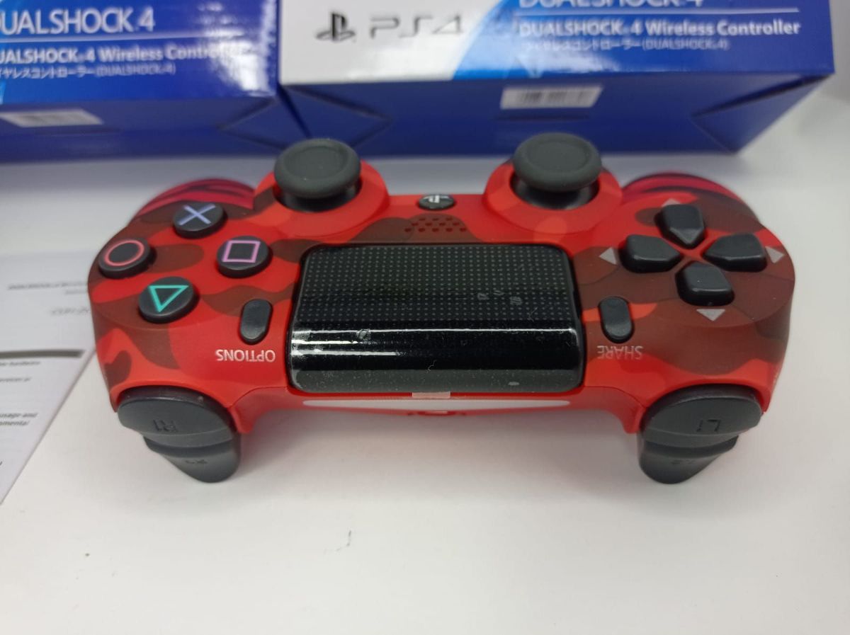 Controle Ps4 Dualshock 4 Joystick Ps4 | Acessório p/ Videogame Vermelho ...