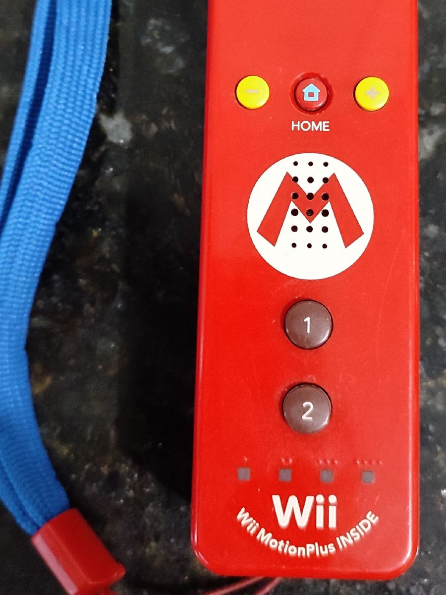 Controle Wii Remote Mário | Acessório p/ Videogame Nintendo Usado ...